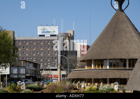 Central Maseru Lesotho with Lesotho Hat Stock Photo - Alamy