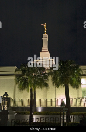 Gold Angel of Moroni above the Mormon Church Brisbane 3770 Stock Photo ...