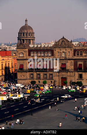 Building at the Square of Constitution (Zocalo) of Mexico City, DF, the ...