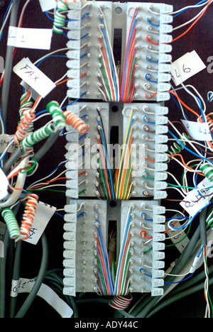 Computer Comm central wires colors connections telecommunications ...