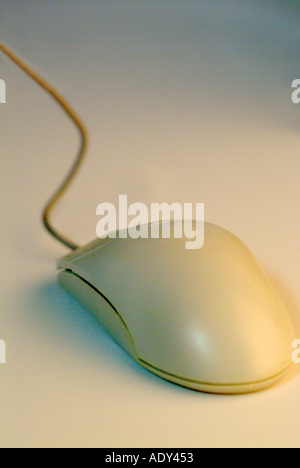 Computer Comm mouse plastic peripheral button cable click cursor ...