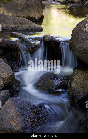 Stream at bottom of waterfall at Chewacla State Park in Alabama, USA ...