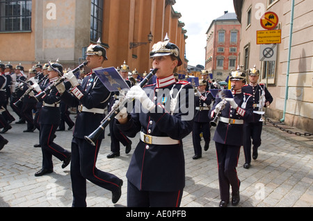 Swedish Military Band Street Parade in Gothenburg. Home Guard Unit from ...