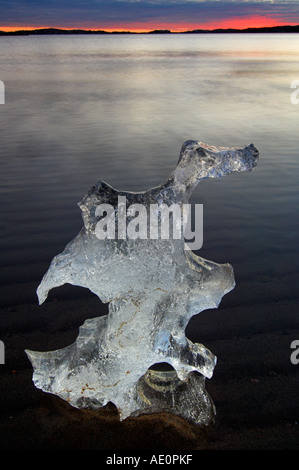 Ice formation standing at the beach. Fiskebäck, Gothenburg, Sweden ...
