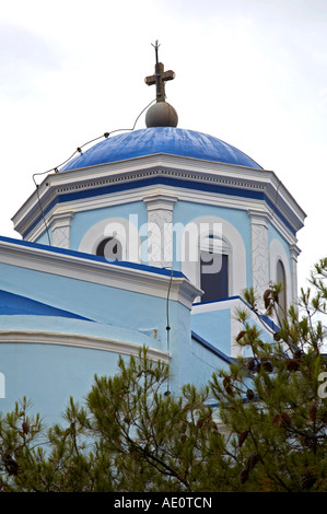 Church in Poseidonia, Syros Stock Photo - Alamy
