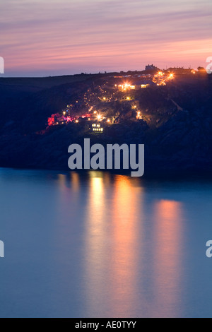 A night-time view looking across towards Waverley Station and the ...