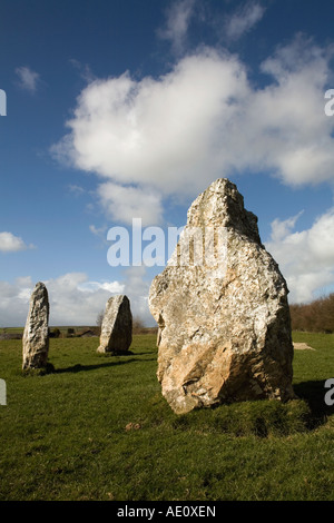 duloe stone circle near Looe cornwall Stock Photo - Alamy