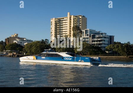 City Cat Passenger Ferry Brisbane River Brisbane Queensland Australia ...