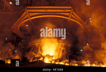 Steel furnace at SAIL Steel Authority of India Ltd plant Bokaro Jharkhand India Stock Photo - Alamy