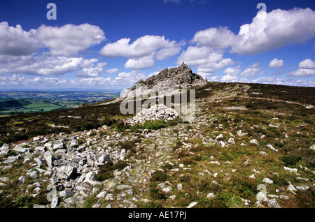 Manstone Rock at Stiperstones hills, Shropshire, England, UK Stock ...