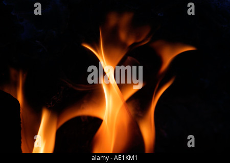 Flames of fire captured at fast shutter speed Stock Photo - Alamy