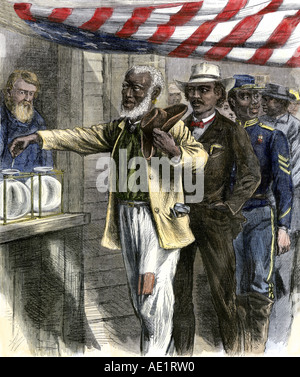 Free African American ex-slave children and family 1873 Stock Photo - Alamy