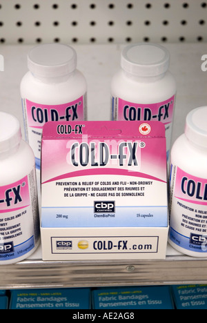 Cold FX over the counter cold prevention medicine Stock Photo - Alamy