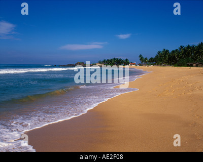 Ahungalla Beach, Sri Lanka, Asia - Colorful clouds and light during ...