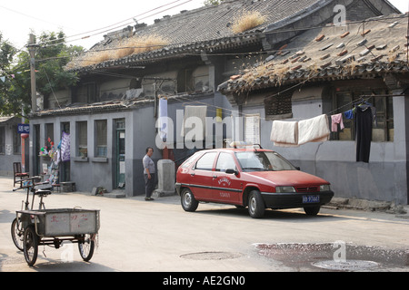 Hutong Lane Hutongs are traditonal courtyard homes Beijing China Stock ...