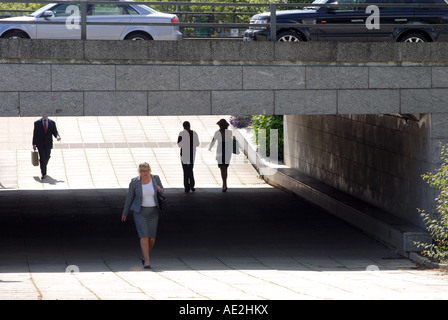 Pedestrian underpass, central Milton Keynes, Buckinghamshire, England ...