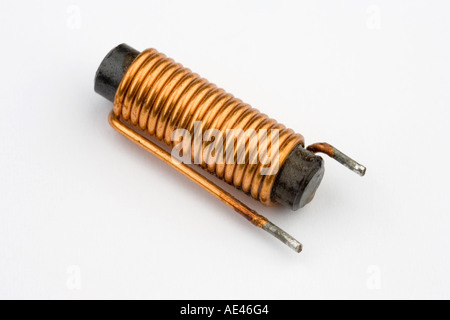 RF coil on ferrite core Stock Photo - Alamy