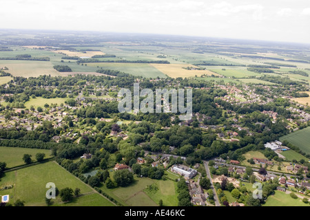 Great Barton village in Suffolk as seen in June 2006 showing the Hall ...