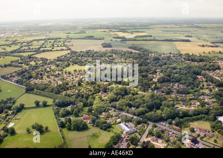 Great Barton village in Suffolk as seen in June 2006 showing the Hall ...