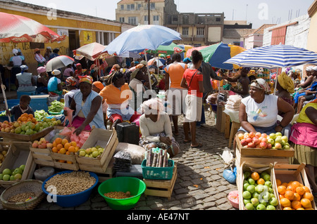 Municipal Market at Assomada, Santiago, Cape Verde Islands, Africa ...