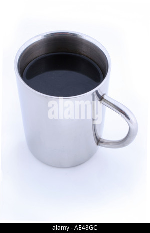White coffee in a mug on dark wooden background Stock Photo - Alamy