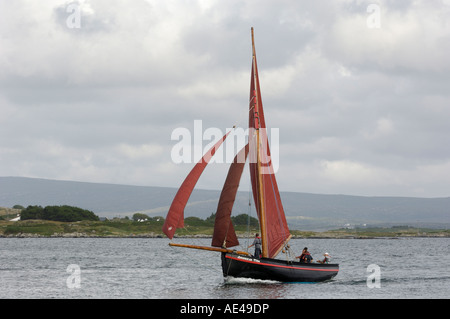 Galway Hookers at Roundstone Regatta, Connemara, County Galway, Ireland ...