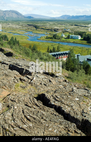 Thingvellir, site of original 10th century Althingi (Parliament) and ...