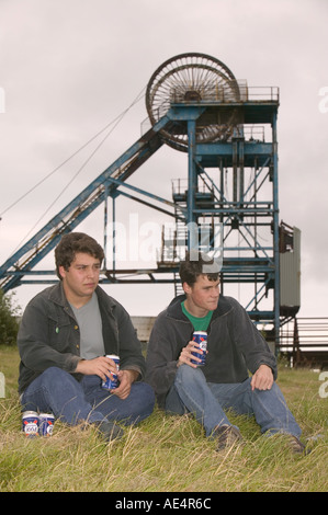 Haig Pit pit winding gear whitehaven Stock Photo - Alamy