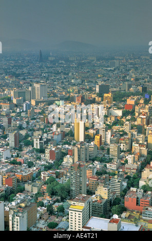 View from the top of Torre Mayor, the tallest building in Mexico Stock ...