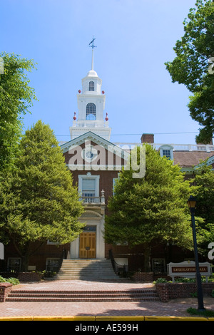 Back of Legislative Hall the Delaware statehouse or capitol building in ...