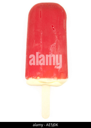 Red Ice Lolly Stock Photo - Alamy