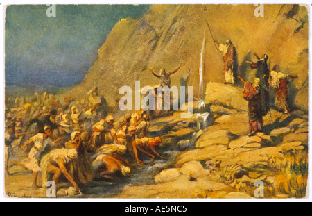 Moses Obtains Water Stock Photo - Alamy