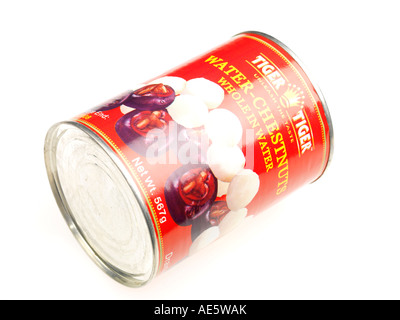 Tin of Water Chestnuts Stock Photo - Alamy