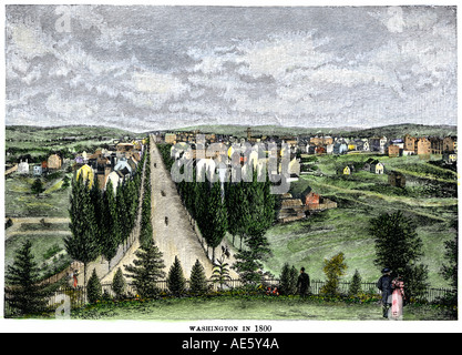 The Capitol, Washington, USA, historical woodcut, circa 1870 Stock ...