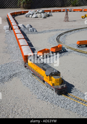 A model of the GRANITE ROCK QUARRY complete with toy TRAINS and loading ...