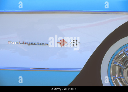 Classic Chevrolet Chevy Fuel Injection Emblem Stock Photo - Alamy
