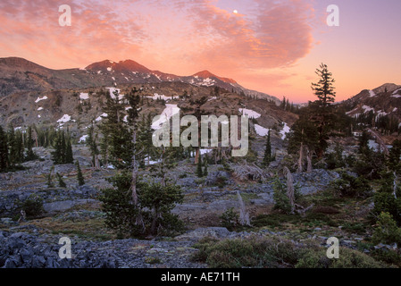 Alpenglow in the Desolation Wilderness, Eldorado National Forest ...