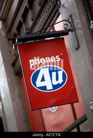 Phones 4u Mobile Phone Shop Sign Stock Photo - Alamy
