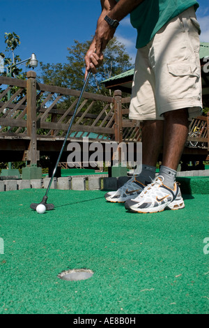 mini golf putting course Stock Photo - Alamy