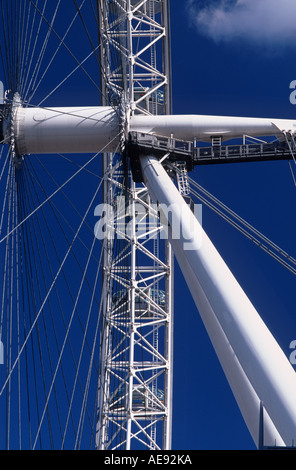 London eye fulcrum and spokes Stock Photo - Alamy
