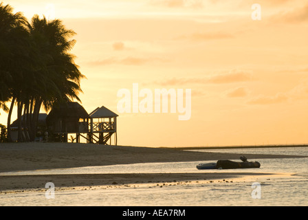 SAMOA manase savaii sunset sundown on beach night red blue purple ...