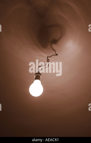 Light bulb and poor wiring Stock Photo - Alamy