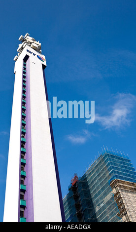 The BT Tower, a telecommunications tower in Birmingham city centre ...