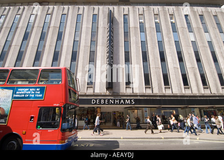 Debenhams department store on Oxford Street, London, England, UK. Circa ...