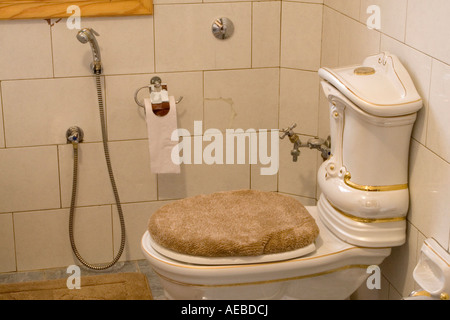 Libya. Arab Toilet with Hose to wash Stock Photo - Alamy