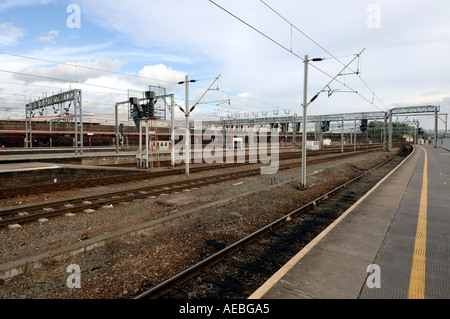 Platform at Crewe railway station, England UK Stock Photo: 86466644 - Alamy