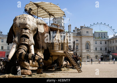 The "Street Performance" of Sultan's Elephant in London Stock Photo - Alamy
