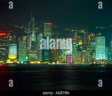 Skyline of Hong Kong Downtown across Victoria Harbour Stock Photo - Alamy