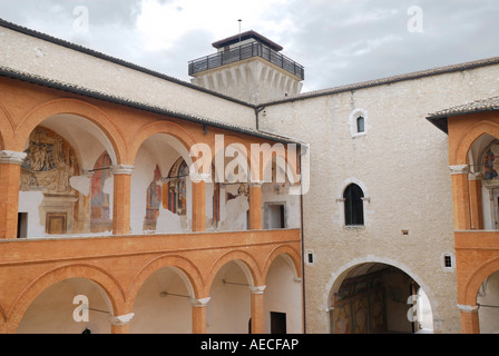 Spoleto, Albornoz Castle, Rocca Albornoz, Papal fortress, Umbria Stock ...