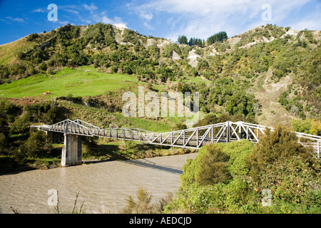 Bridge across Rangitikei River, near Mangaweka, Rangitikei, North ...